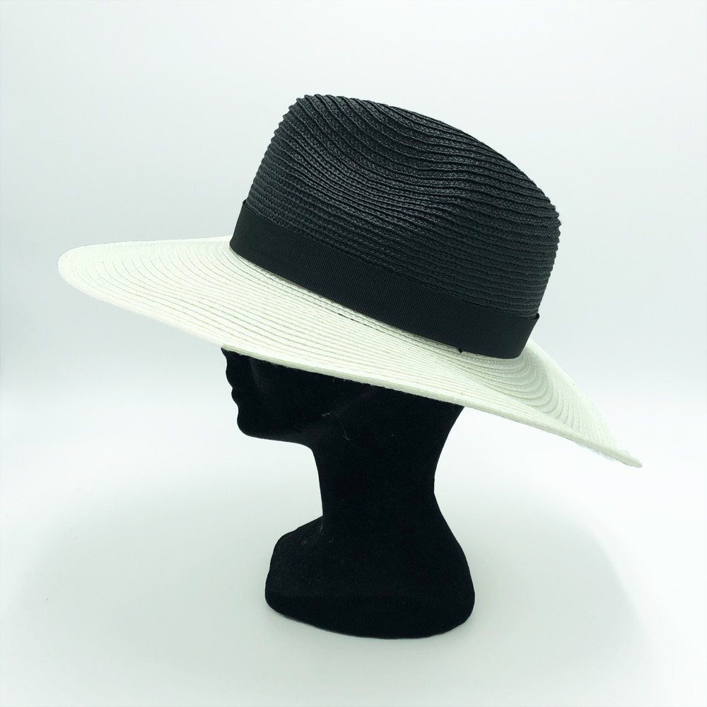 Indiana straw capeline two colors, Kanopi the french hat since 1904